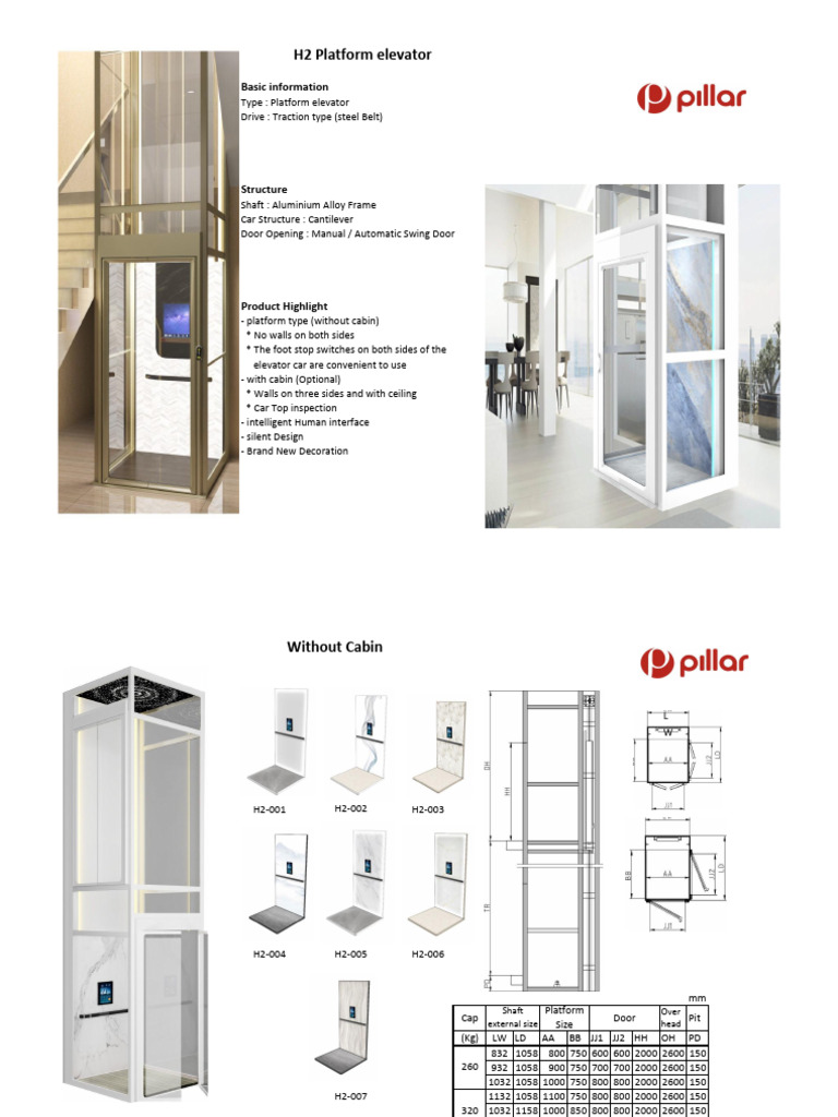 Brosur H2 Platform Lift 2024 PDF | PDF