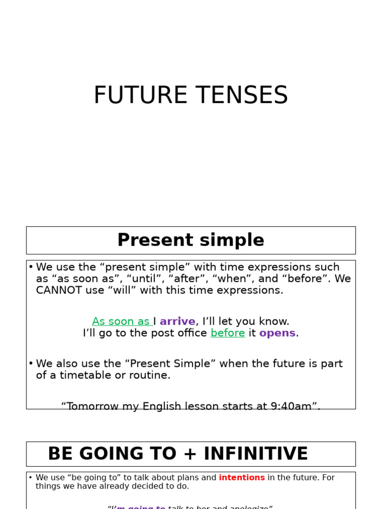 Future Tenses | PDF