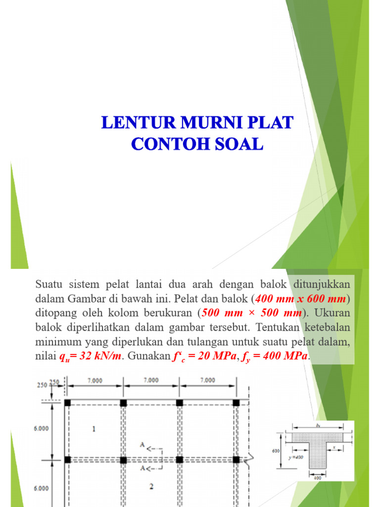 Beton II (Contoh Soal Plat) | PDF