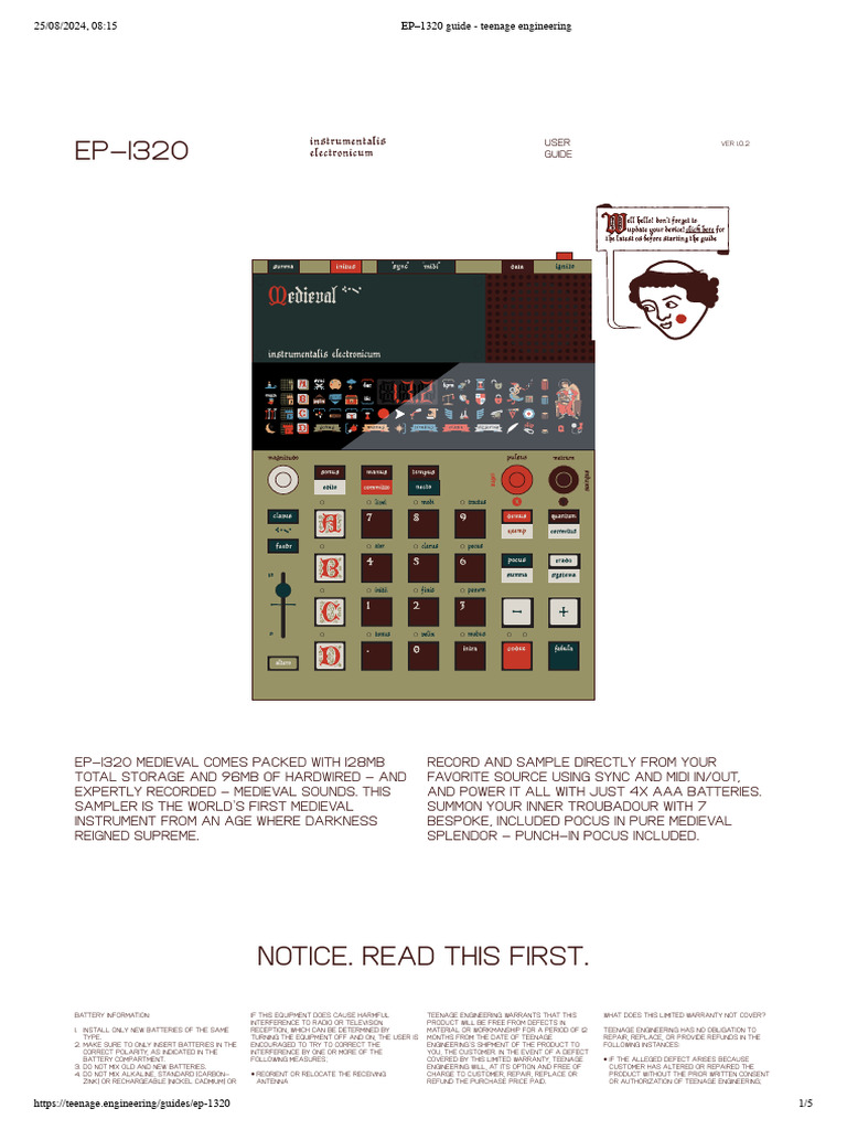 Ep-1320 User Guide 25aug24 Short | PDF