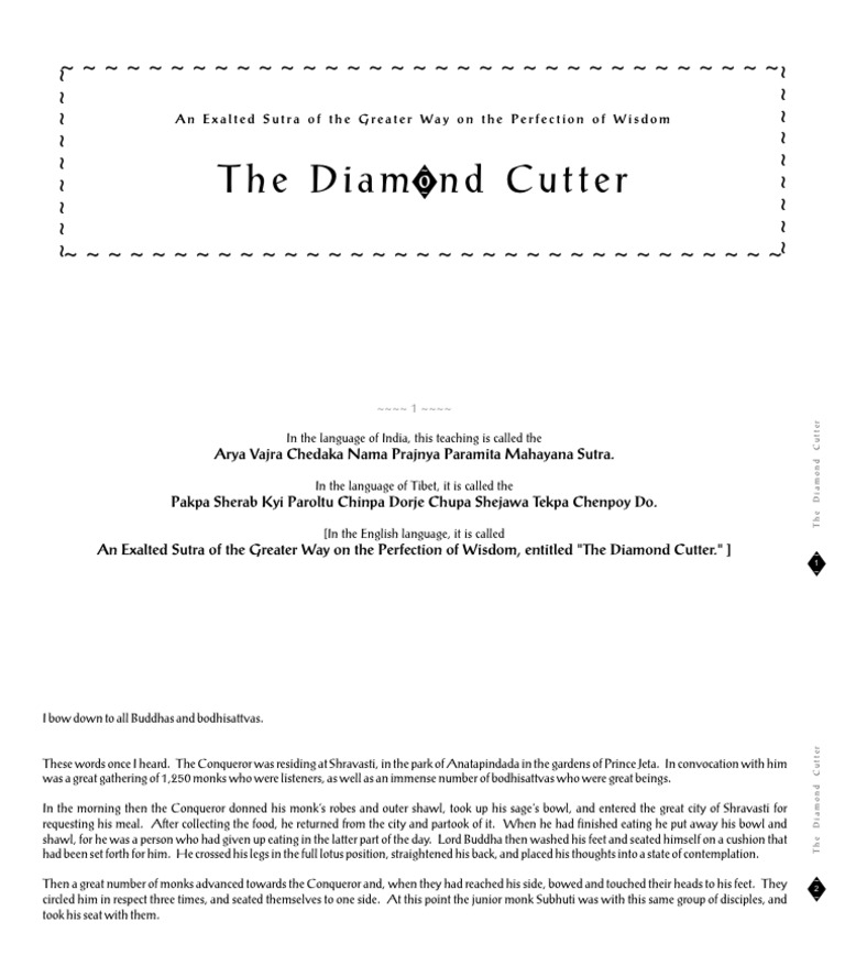 An Exalted Sutra of The Greater Way On The Perfection of Wisdom The ...