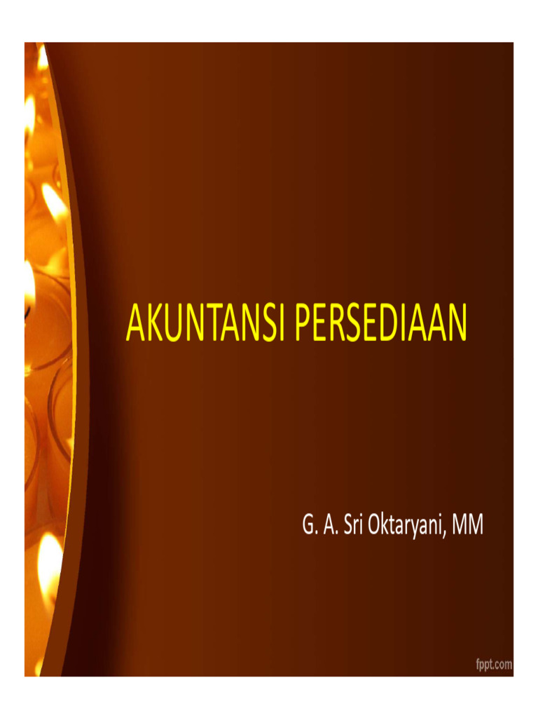 AKUNTANSI PERSEDIAAN | PDF