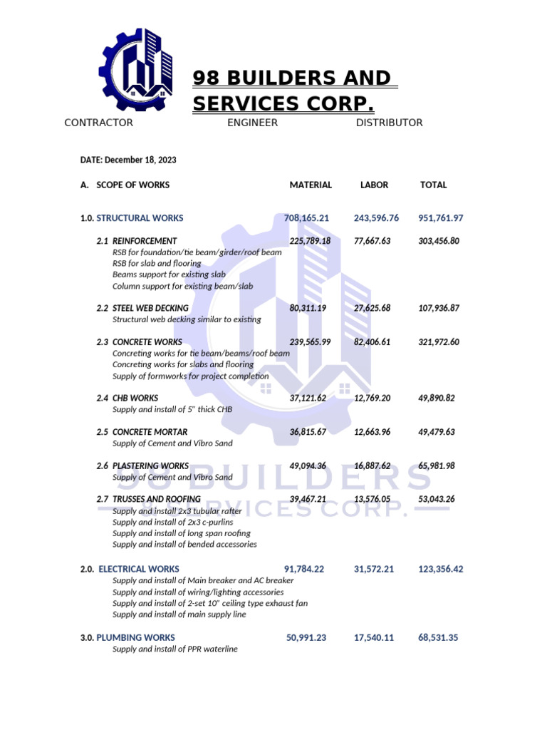 Progress Billing | PDF