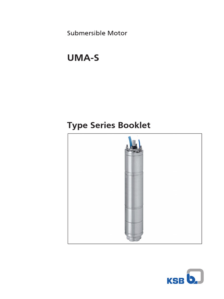 UMA-S Submersible Motor | PDF