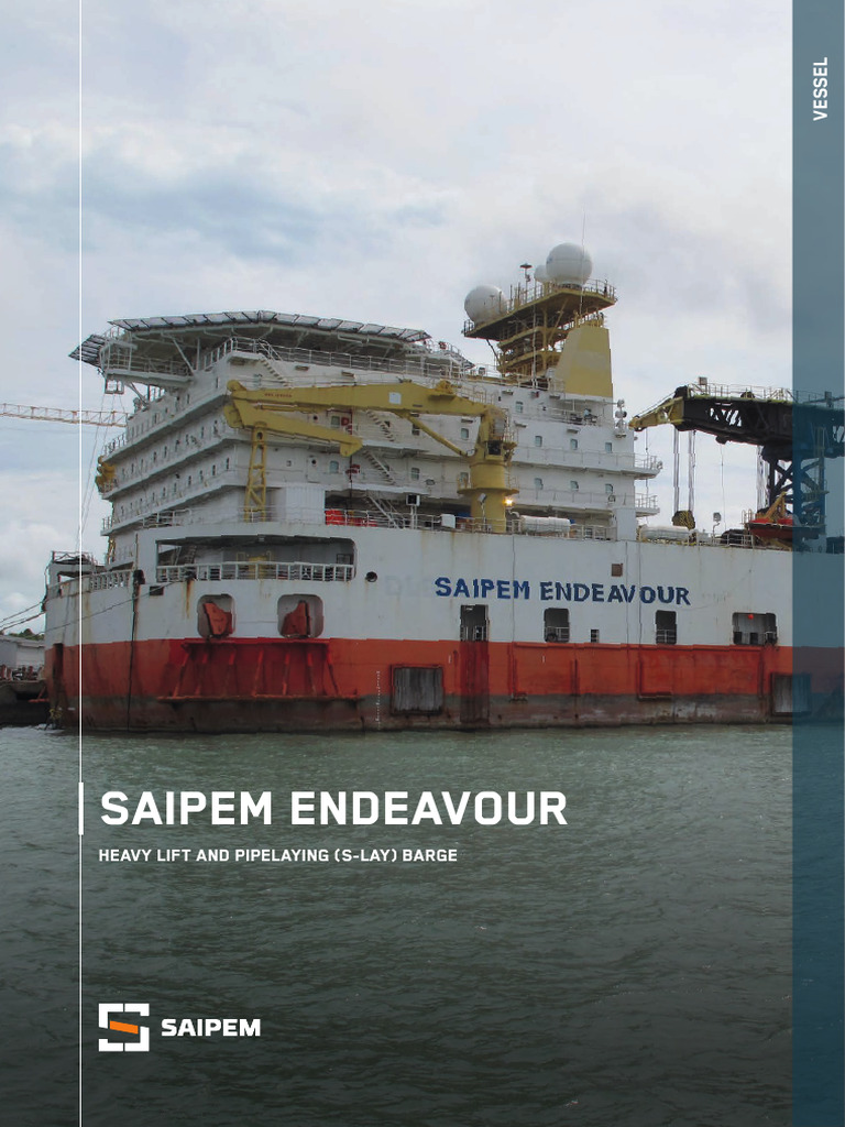 Saipem Endeavour Datasheet | PDF