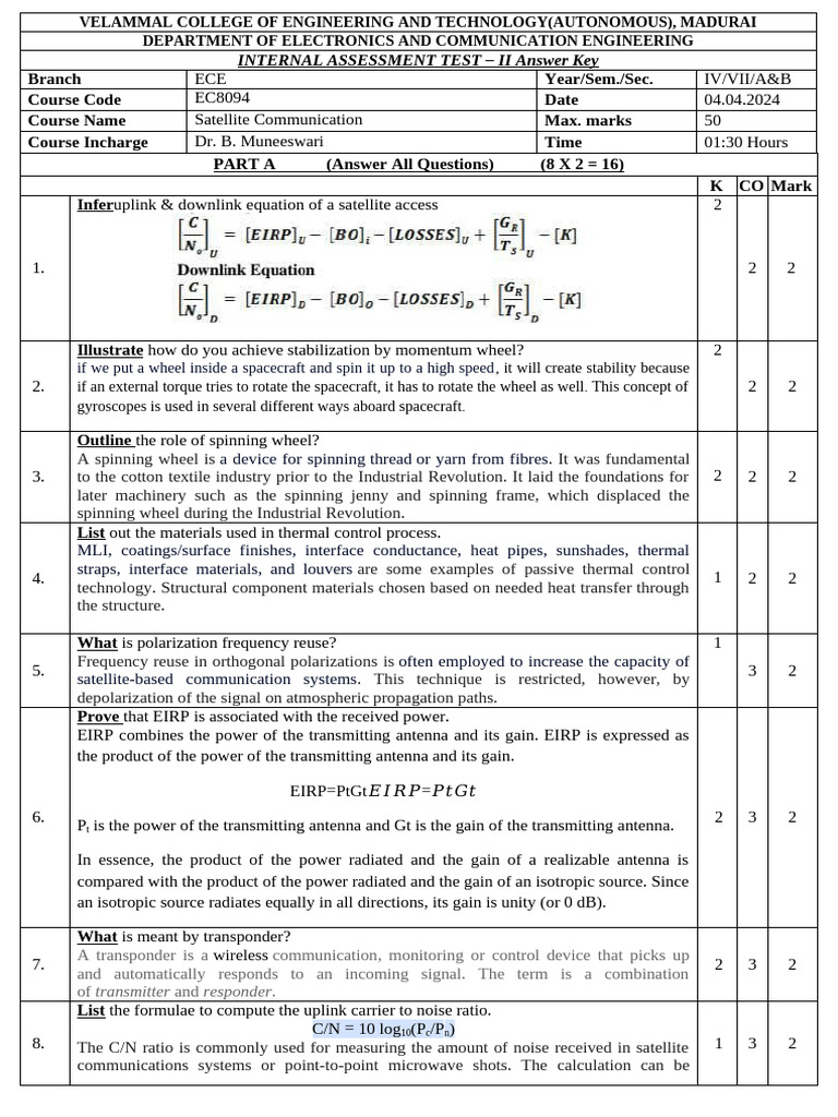 IAT 2 - SC QP Answer Key | PDF IAT 2 - SC QP Answer Key | PDF