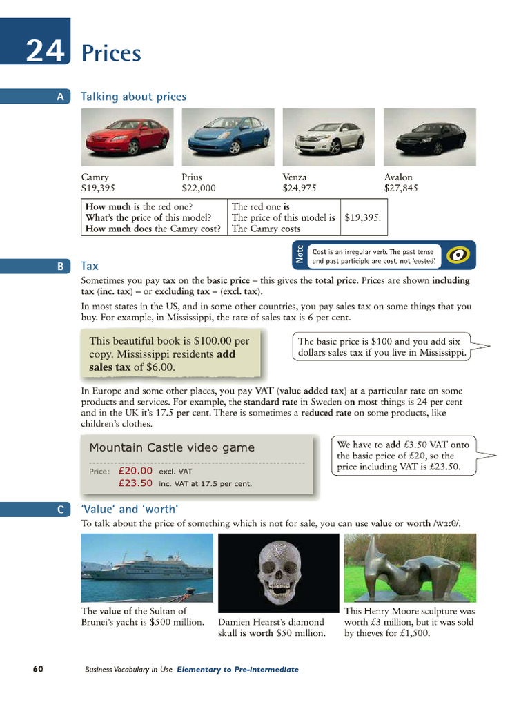 Prices and Money - Theory + Exercises | PDF