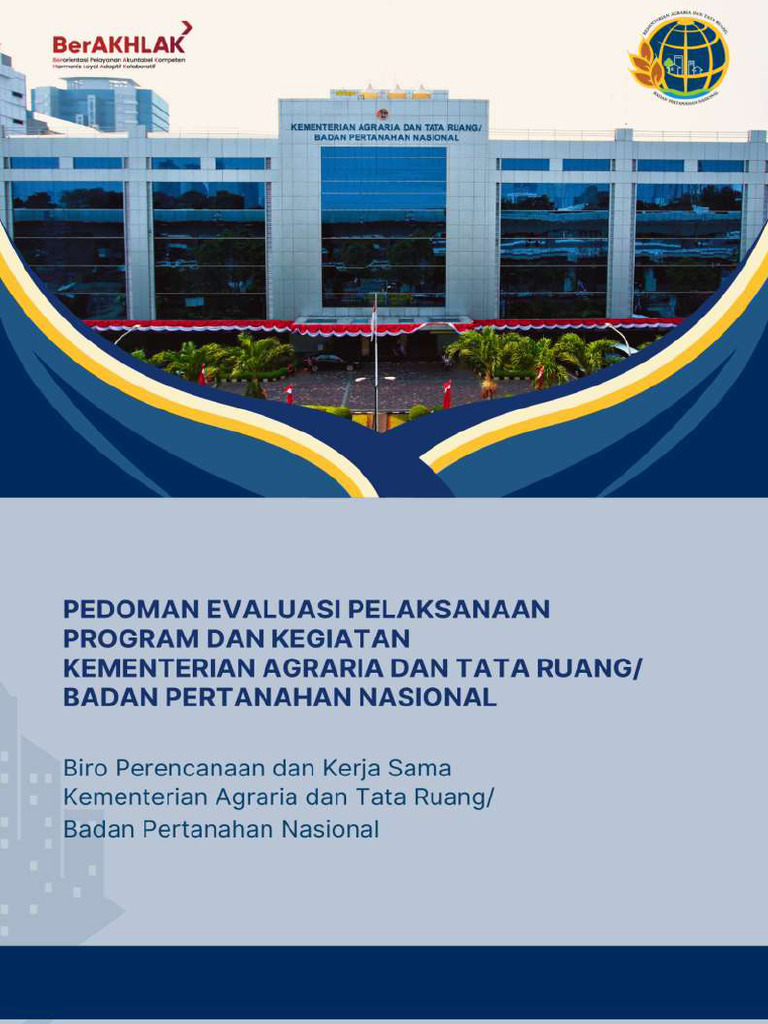 Pedoman Evaluasi Pelaksanaan Program Dan Kegiatan Kementerian Atrbpn - TTD | PDF