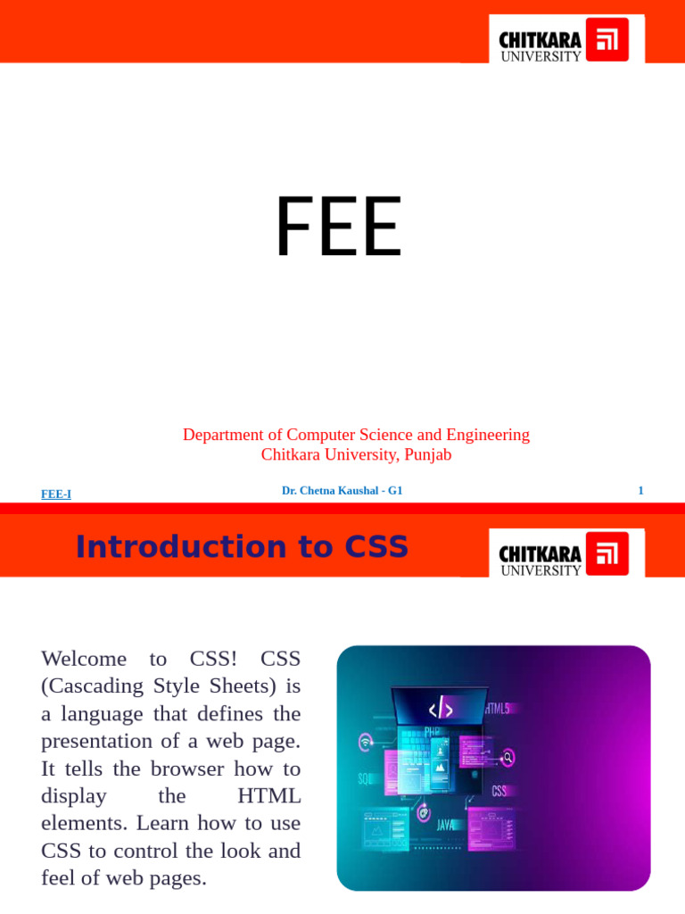 12-14 - Introduction To CSS | PDF