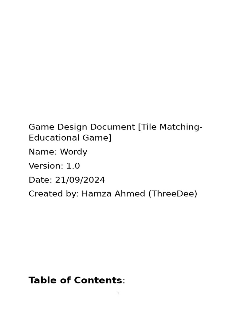 Wordy: Tile Matching Educational Game | PDF | Equations | Games ...