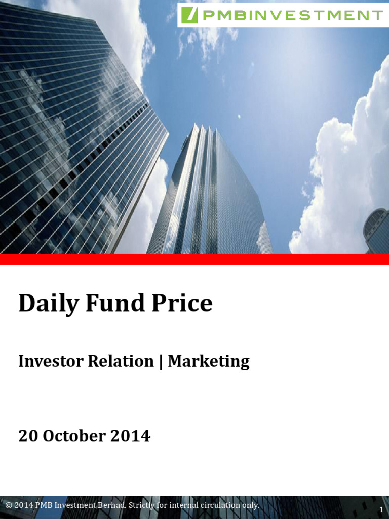 Daily Fund Price: Investor Relation - Marketing | PDF