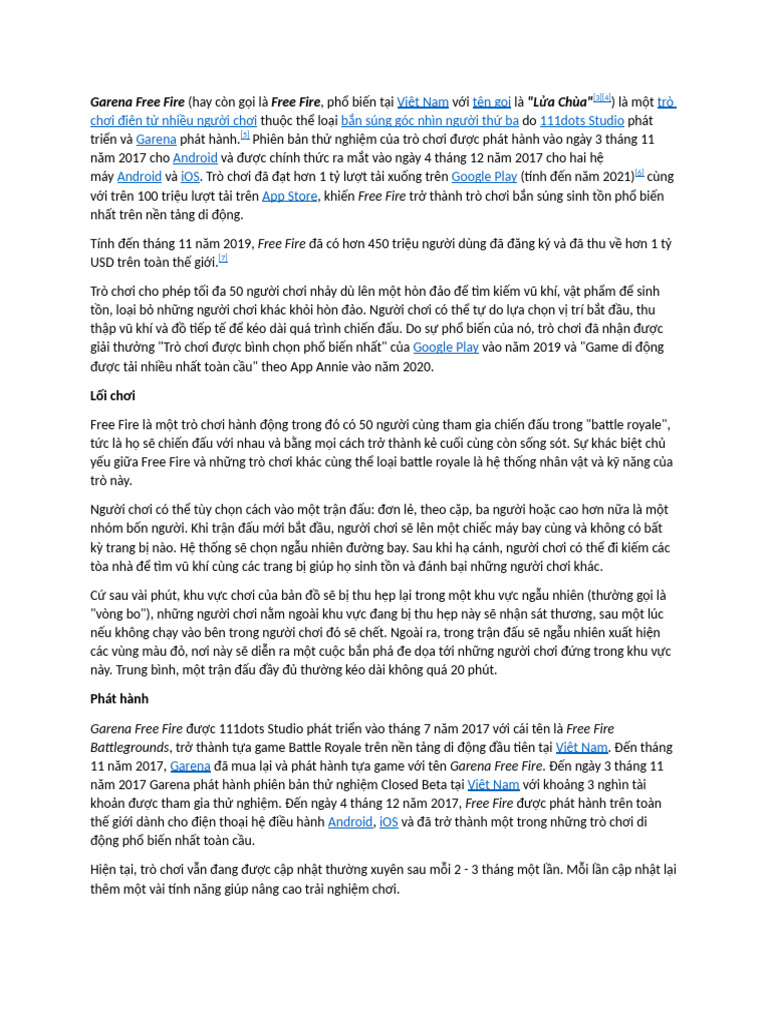 Garena Free Fire | PDF