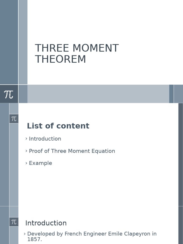 Three Moment Theorem | PDF