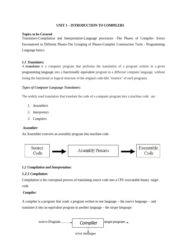 cs8602 Compiler Design Notes Downloaded From Annauniversityedu | PDF