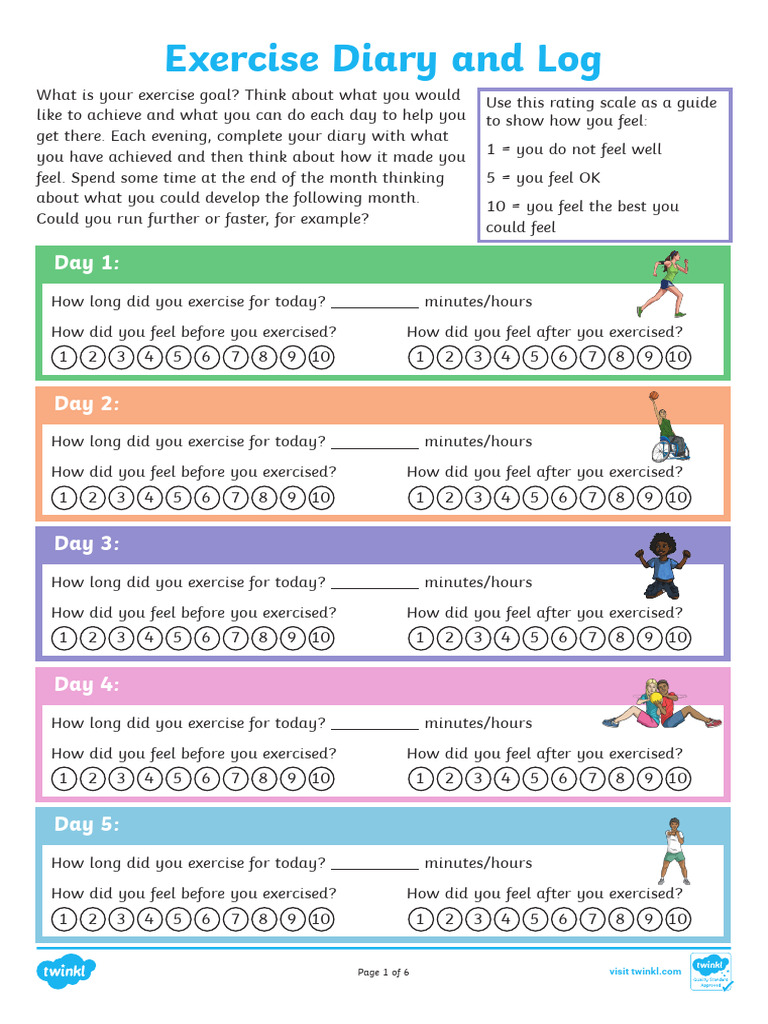 Exercise Diary and Log | PDF
