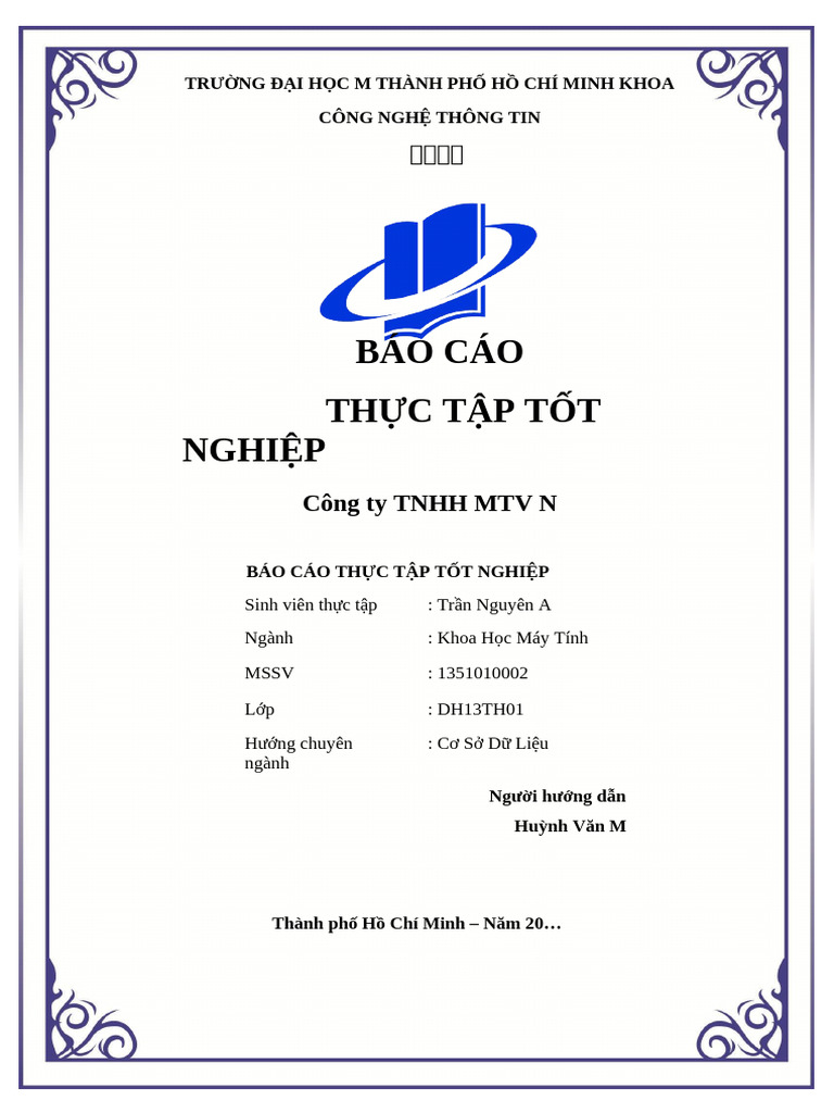 Mau Bao Cao Thuc Tap So 5 | PDF