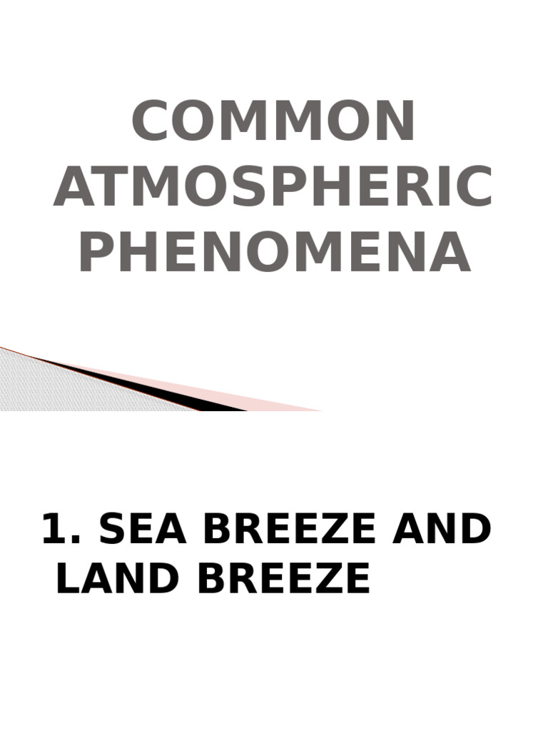 Common Atmospheric Phenomena | PDF