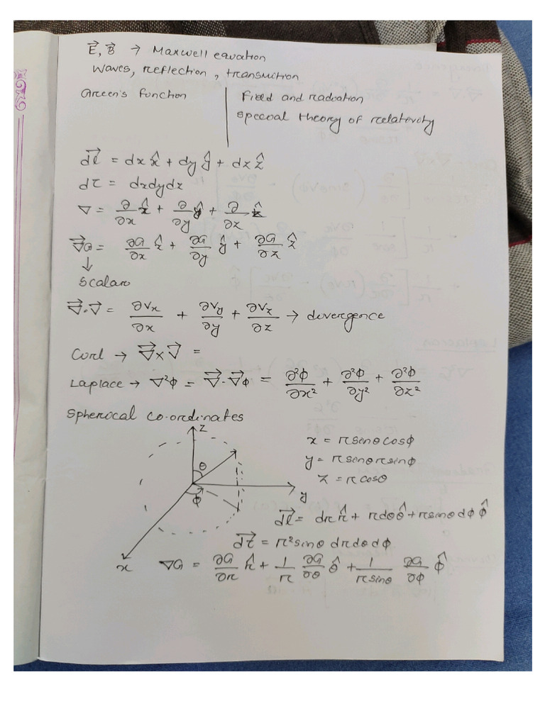 Classical Electrodynamics Class Notes 2 Pdf