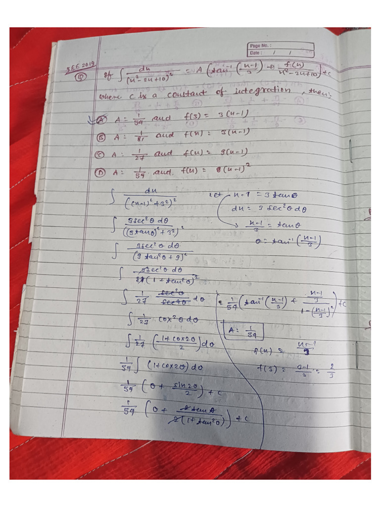 Integration Pyq | PDF