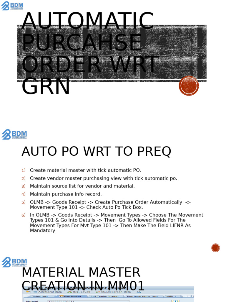 17 Auto Po WRT GRN | PDF