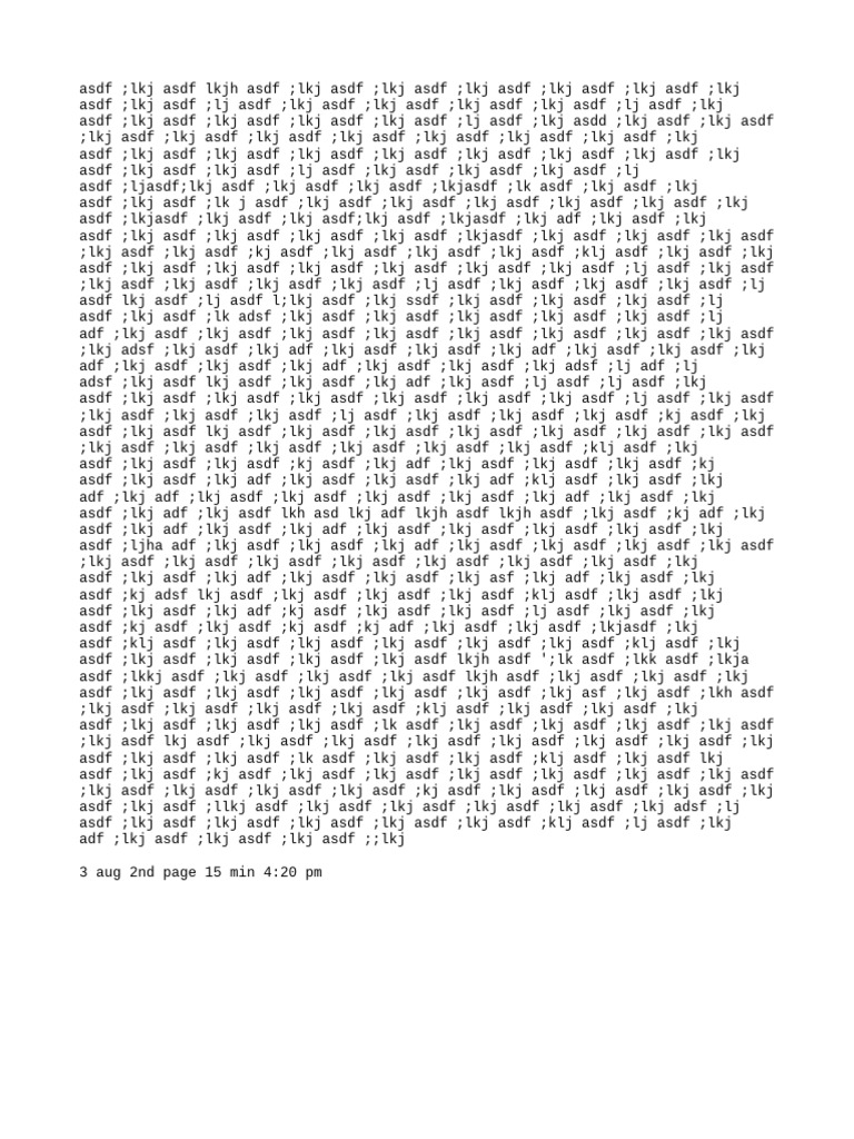 Typing Practice Three | PDF