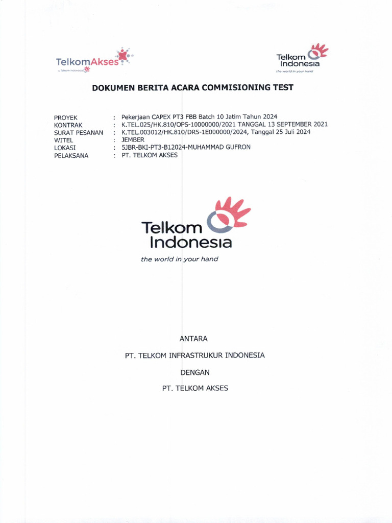 5jbr Bki Pt3 b12024 Muhammad Gufron Comm Test | PDF