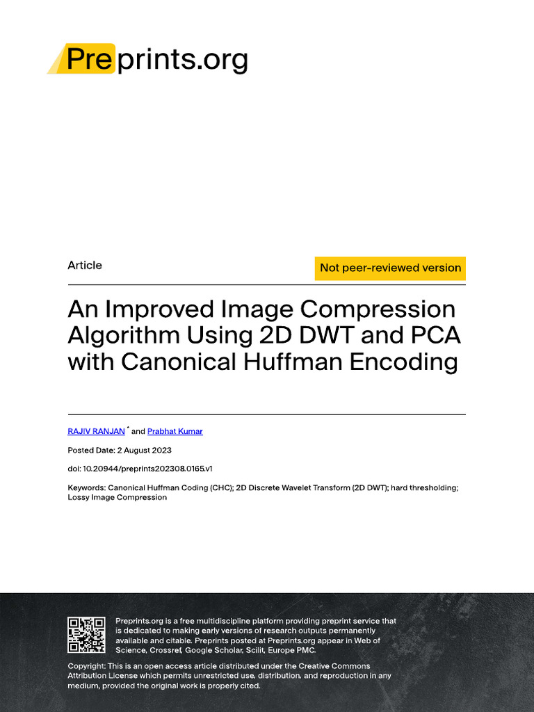 An Improved Image Compression Algorithm Using 2d D Pdf Data