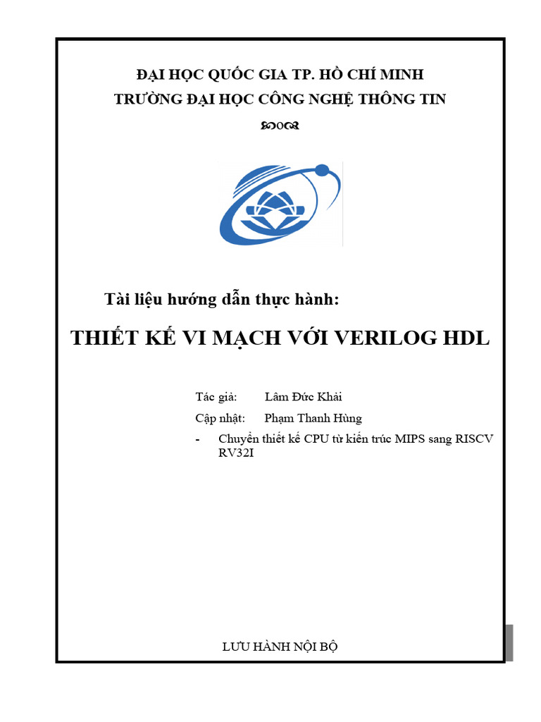 HDTH Thiet Ke VI Mach Voi VerilogHDL - 20231113 - Update | PDF