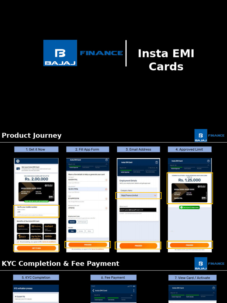 Bajaj - Insta Emi Card | PDF