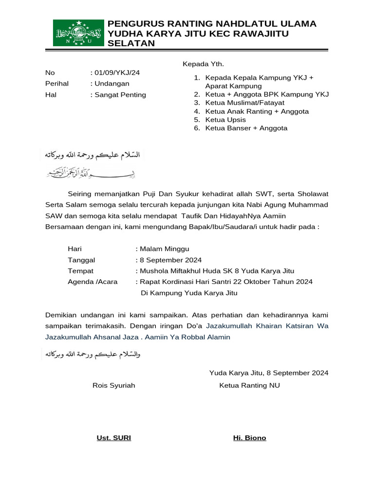 Undangan Nu | PDF