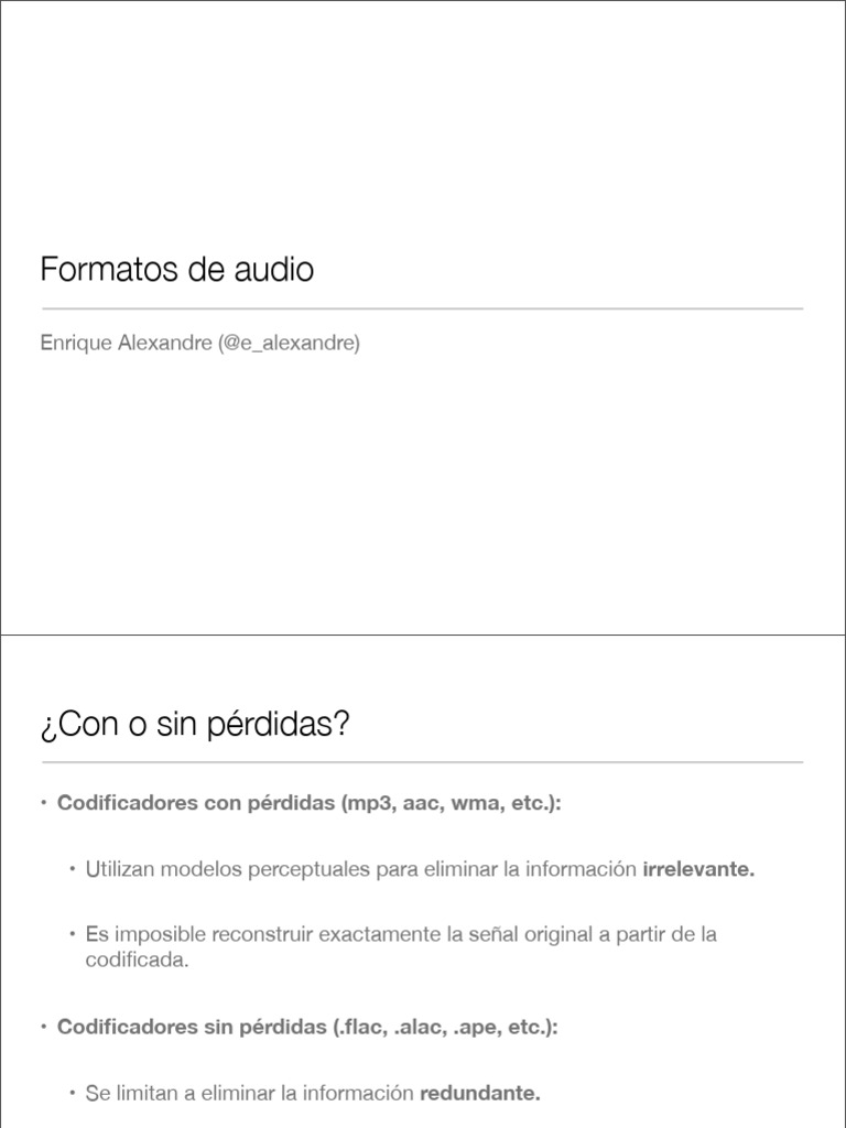 2 - Formatos de Audio | PDF