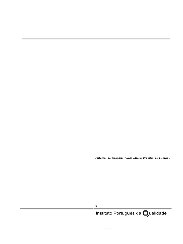 Projeto de Norma Portuguesa-Condutor Terra | PDF
