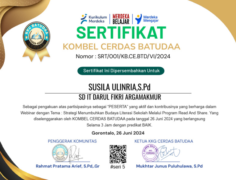 E-Sertifikat Seri 5 | PDF