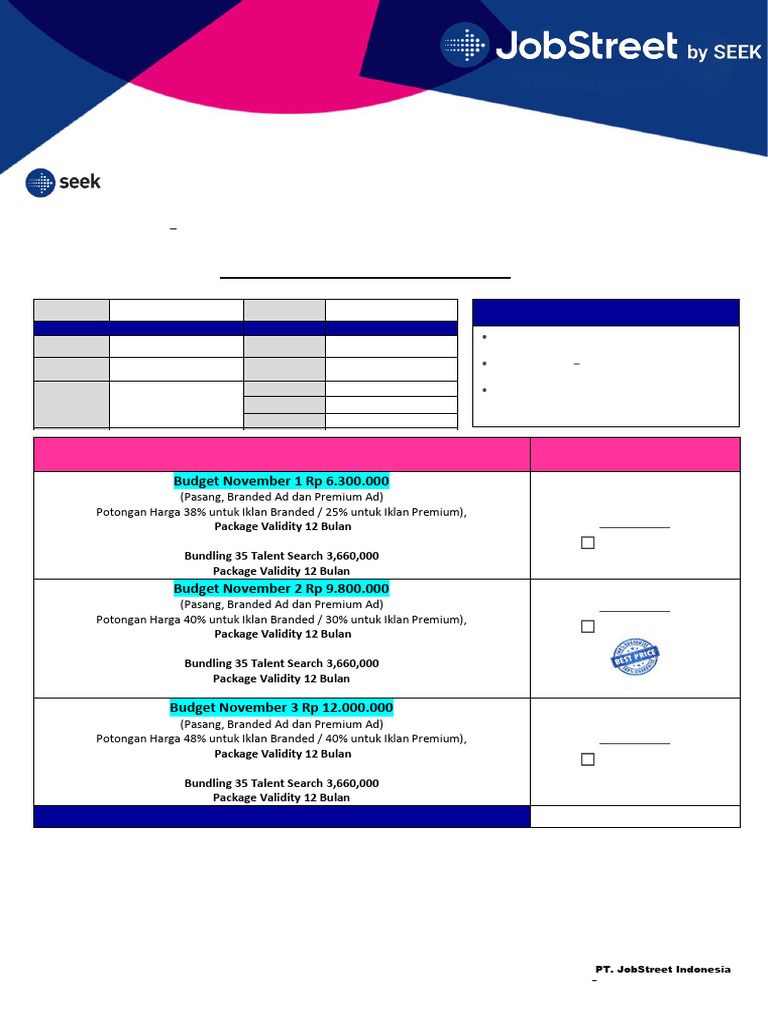 Special Nov - Jobstreet 6.35 | PDF