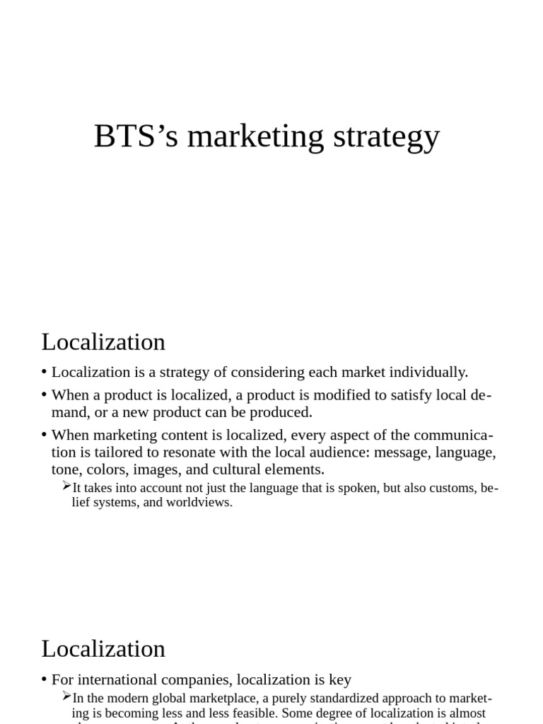 BTS's Marketing Strategy | PDF