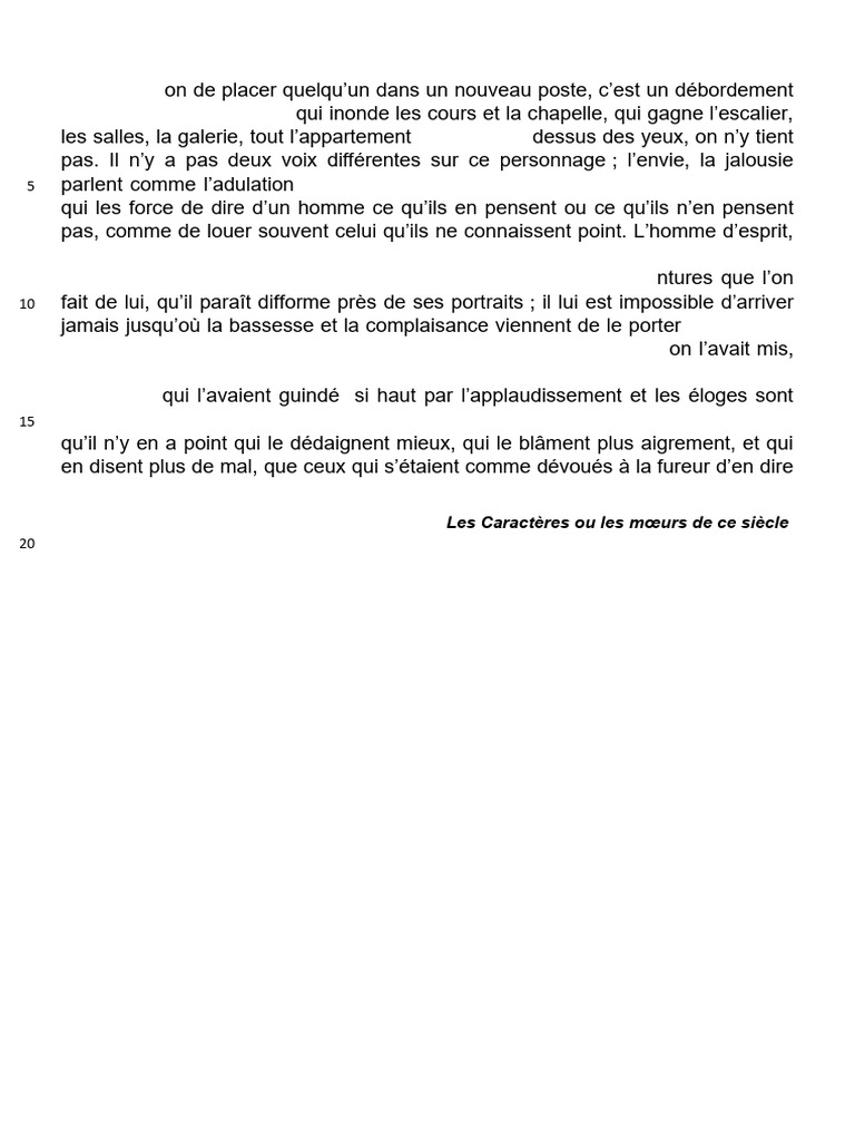 Texte Remarque 32 de La Cour | PDF