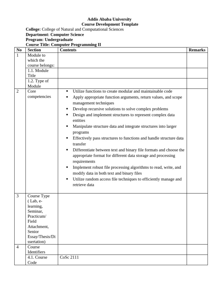 Computer Programming II | PDF