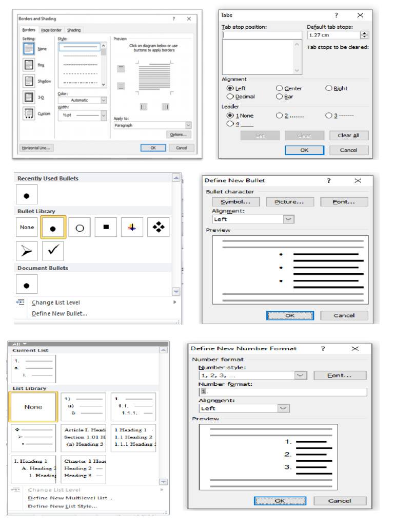 Ms Word Dialog Box | PDF