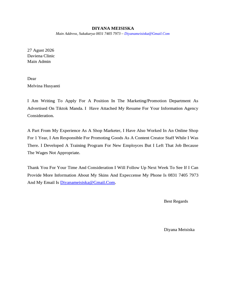 Diyana Meisiska | PDF