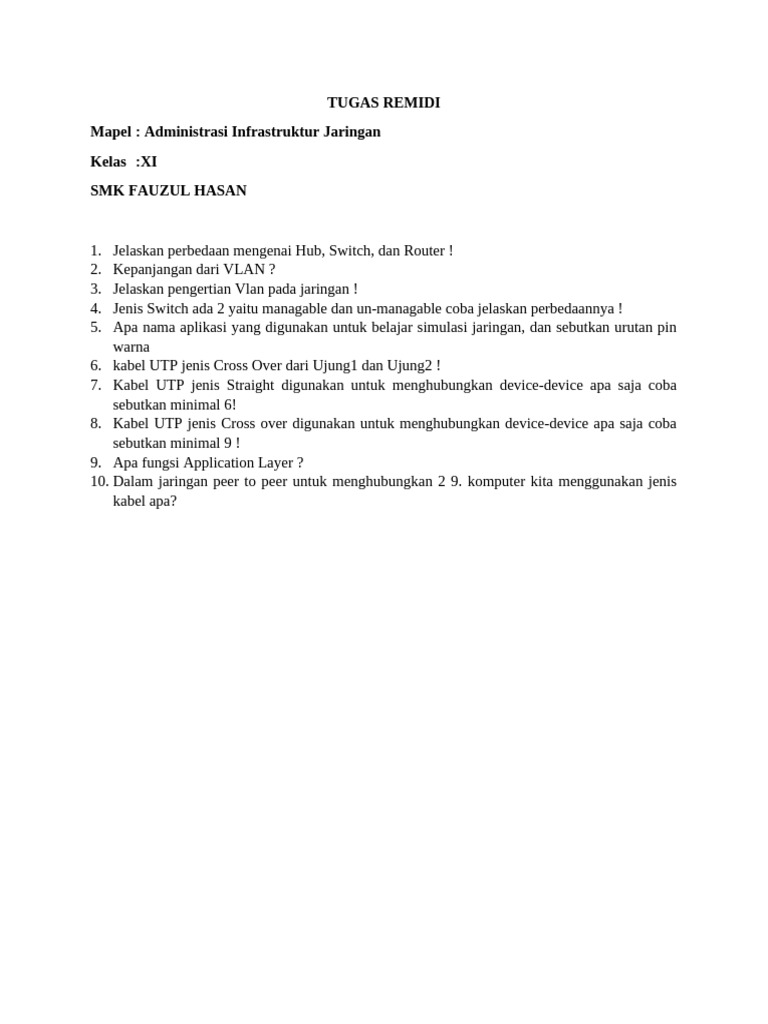 Tugas Remidi Aij | PDF