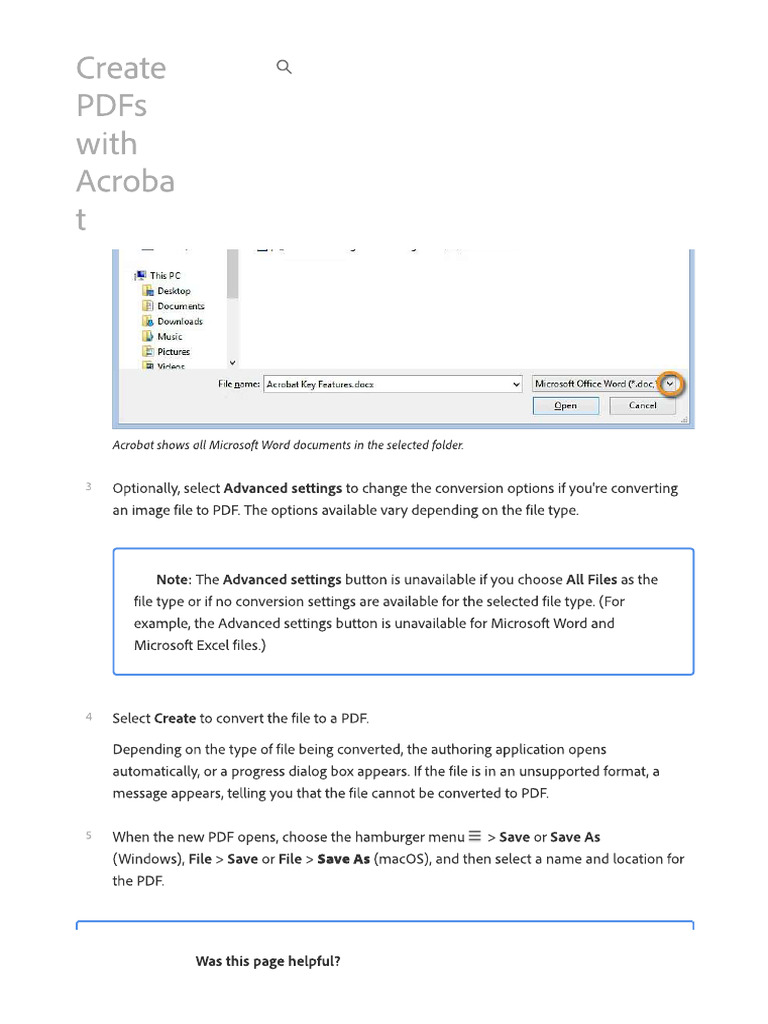 Adobe - Create PDF - Tutorial - Part2 | PDF