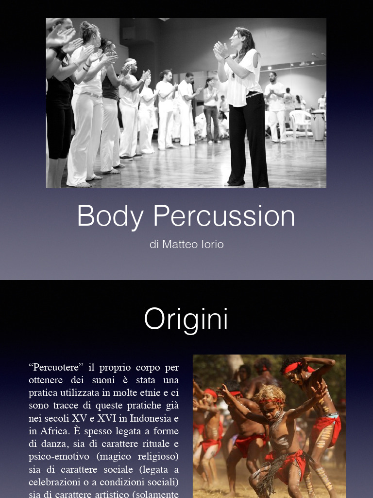 Body Percussion Spiegazione 1 | PDF