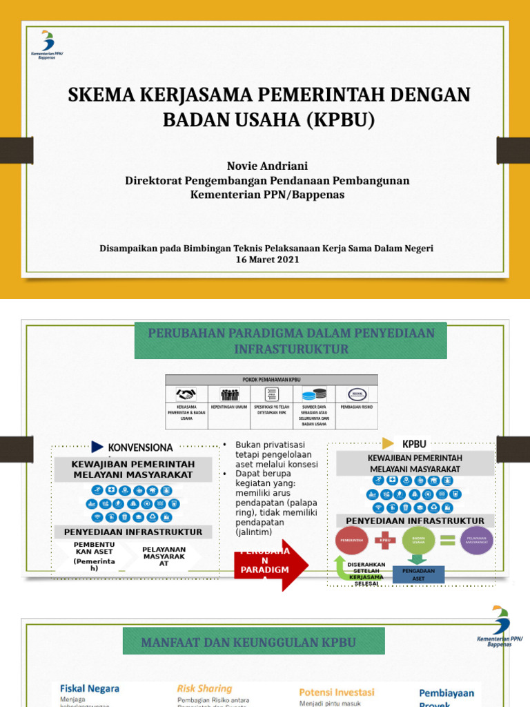 Paparan KPBU BImtek Kemendagri | PDF