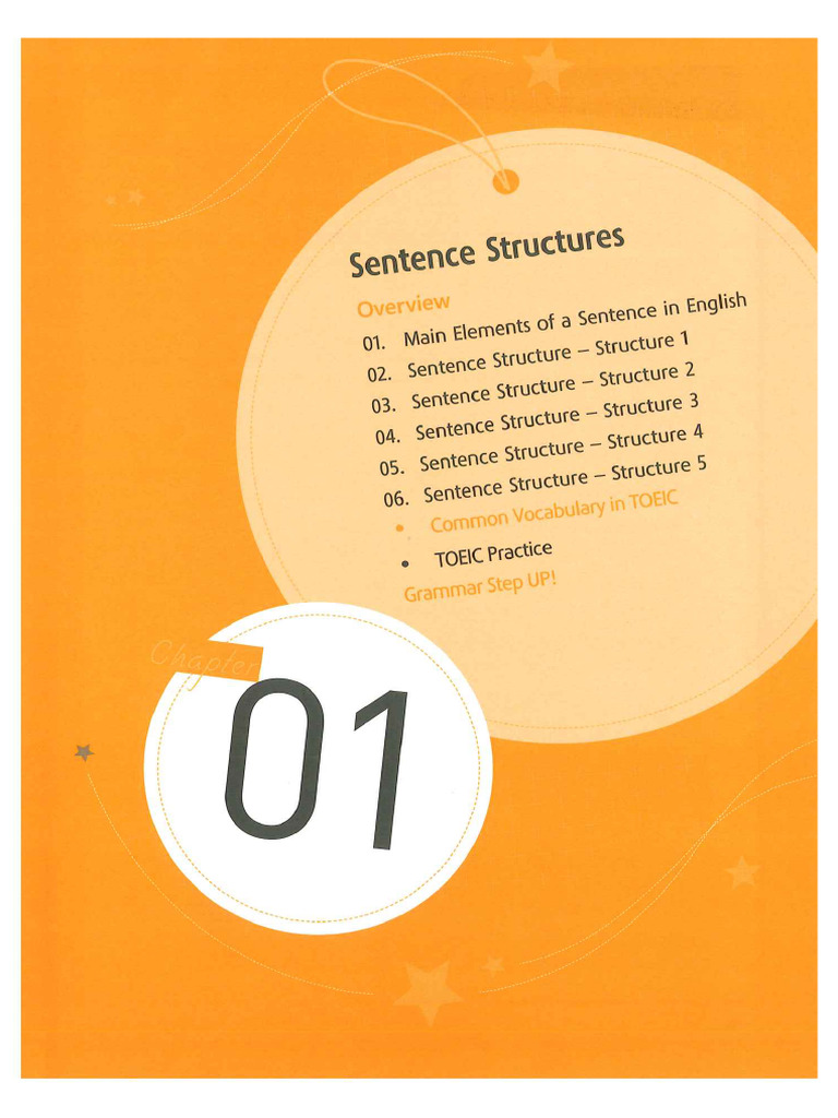 Sentence Structures - ABC Toeic | PDF