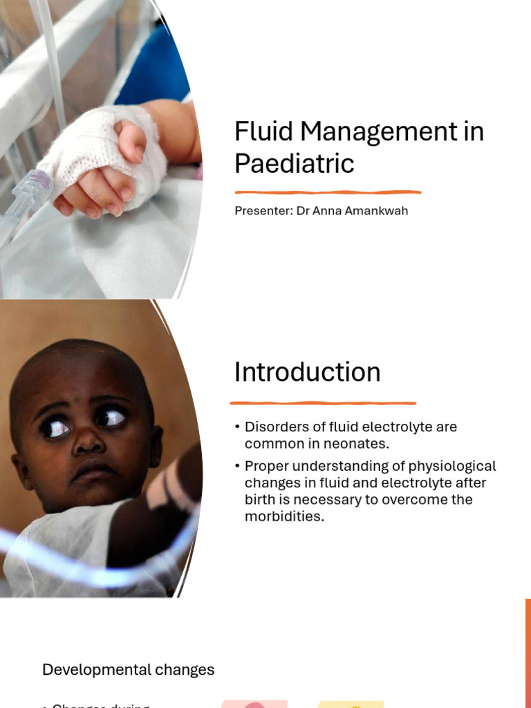 Fluid Management in Paediatric - Dr. Ann | PDF