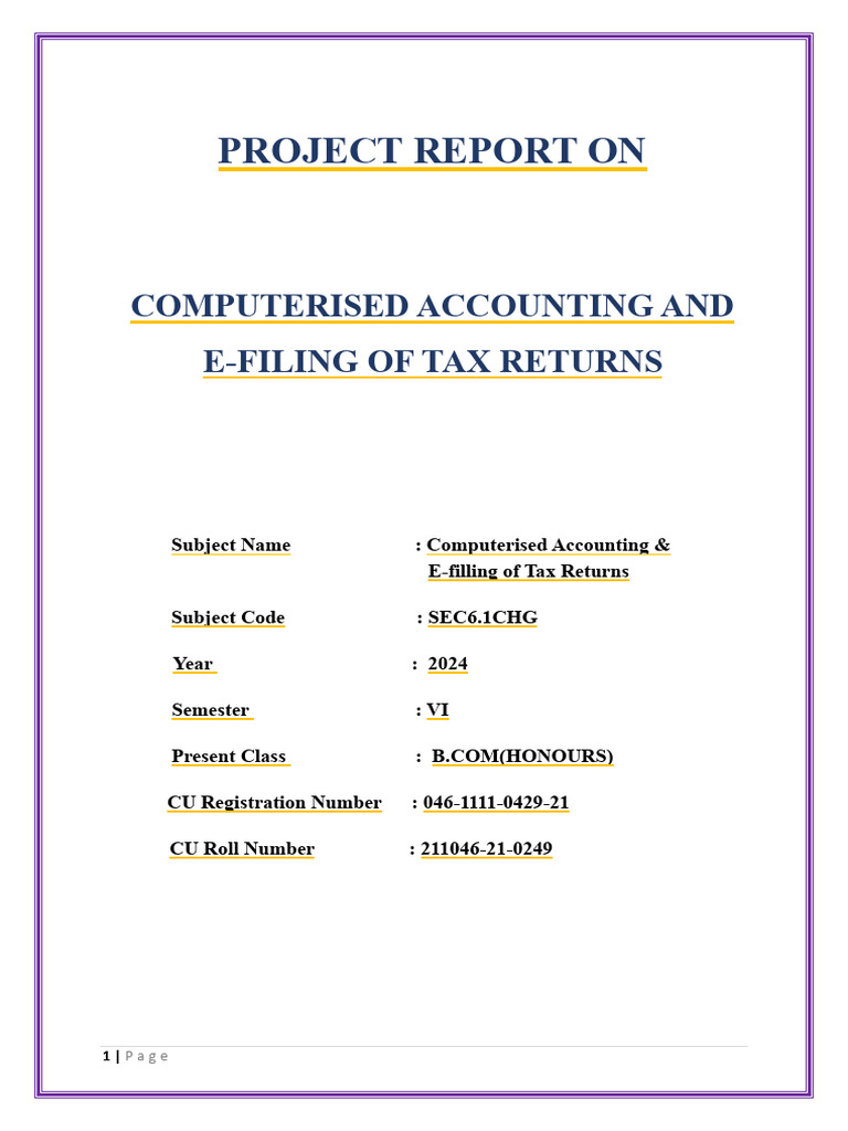 Computerised Accounting DATED 23-07-2024 | PDF