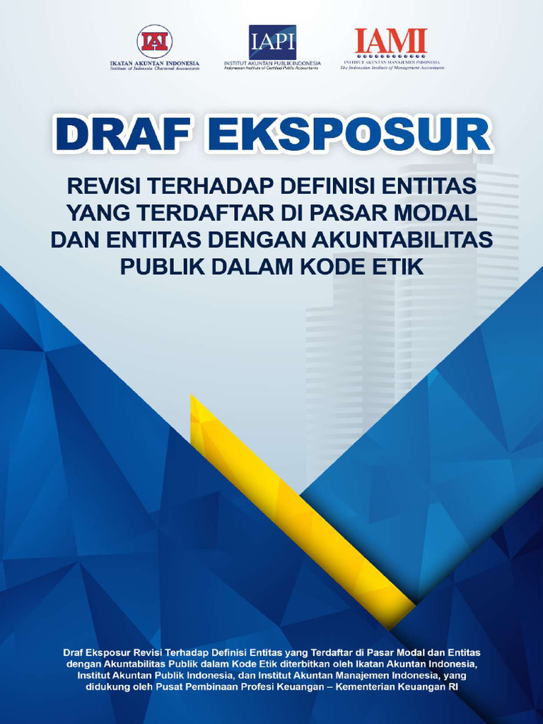 DE Definisi Entitas Yang Terdaftar Dalam Pasar Modal | PDF