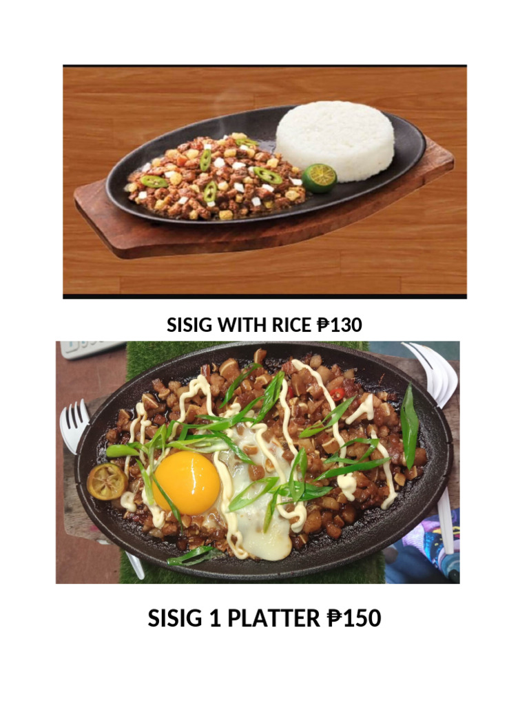 Sisig With Rice | PDF