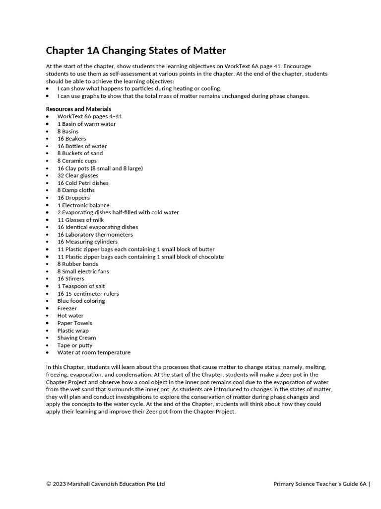 02 NGSS TG G6A U1 C1A Intro | PDF