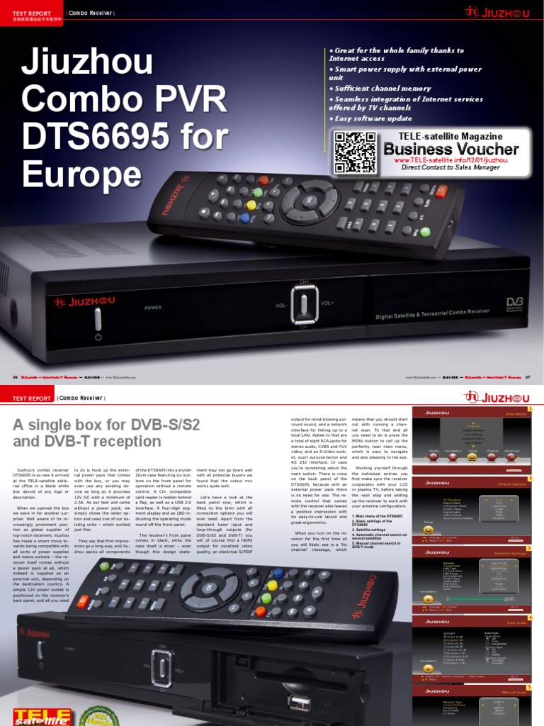 Jiuzhou | PDF | Digital Video Recorder | Television